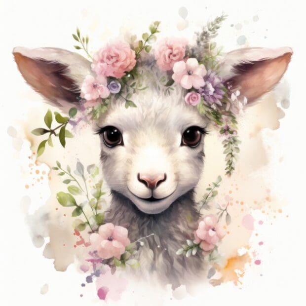 The Spring Lamb Clipart Collection - Hello Brazen