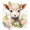 The Spring Lamb Clipart Collection - Hello Brazen