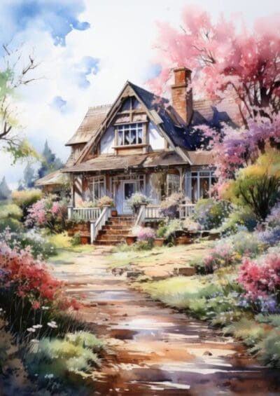 Springtime Whimsy - Cottages In Bloom Collection - Hello Brazen