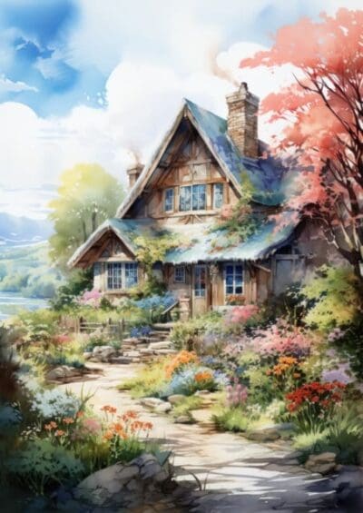 Springtime Whimsy - Cottages In Bloom Collection - Hello Brazen