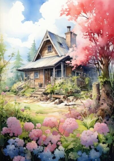 Springtime Whimsy - Cottages In Bloom Collection - Hello Brazen