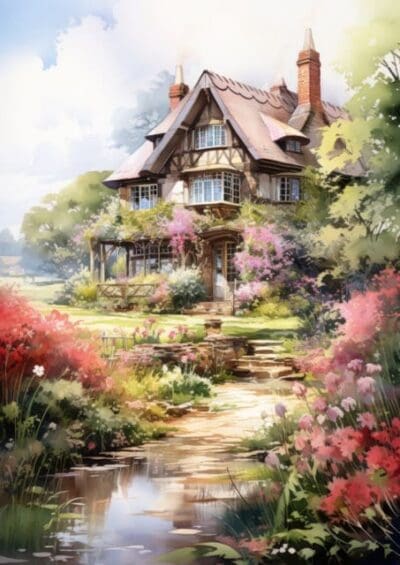 Springtime Whimsy - Cottages In Bloom Collection - Hello Brazen