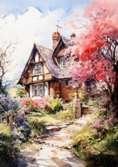 Springtime Whimsy - Cottages In Bloom Collection - Hello Brazen