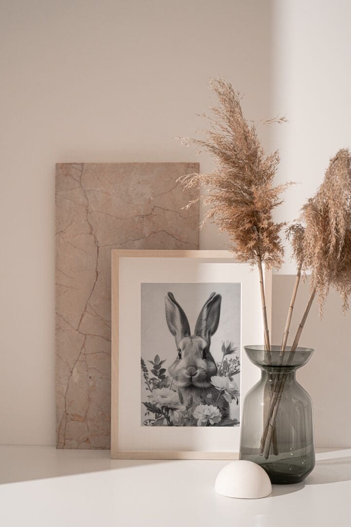 Black and White Spring Bunnies Collection - Hello Brazen