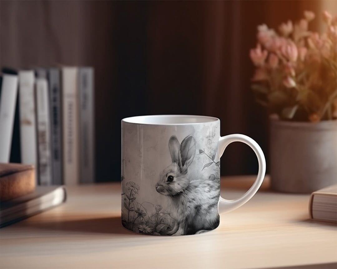 Black and White Spring Bunnies Collection - Hello Brazen