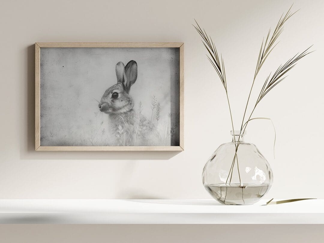 Black and White Spring Bunnies Collection - Hello Brazen