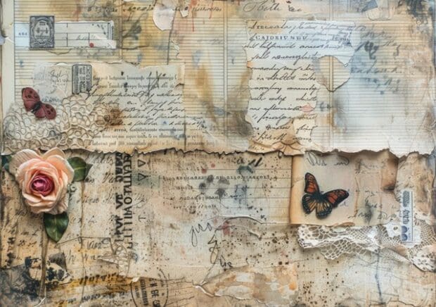 Vintage Scrapbook Junk Journal Backgrounds (Free Download) - Hello Brazen