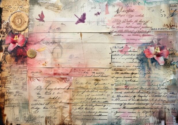 Vintage Scrapbook Junk Journal Backgrounds (Free Download) - Hello Brazen