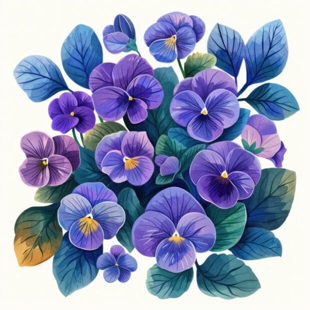 Beautiful Violets Clipart Collection (Free Download) - Hello Brazen