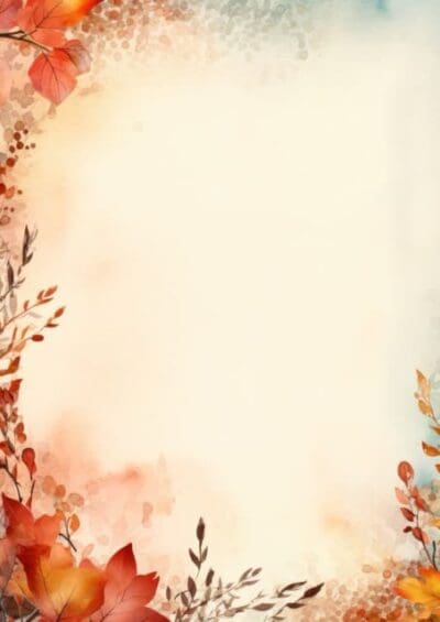 38 Fall Inspired Page Borders - Free Printable - Hello Brazen