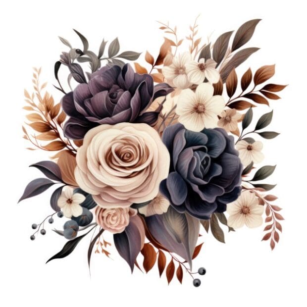 20 Dark Boho Floral Clipart Images - Free Download - Hello Brazen