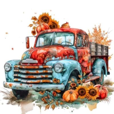 40 Farm Truck + Pumpkins Clipart - Free Download - Hello Brazen