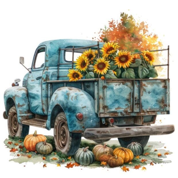 40 Farm Truck + Pumpkins Clipart - Free Download - Hello Brazen