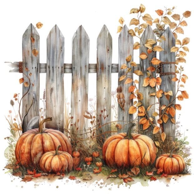 34 Pumpkins + Fences Clipart Images - Free Download - Hello Brazen