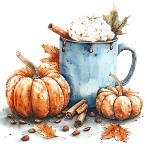 32 Pumpkins + Spiced Latte Clipart Images - Free Download - Hello Brazen