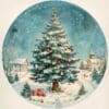 60 Christmas Scene Circles - Free Download - Hello Brazen