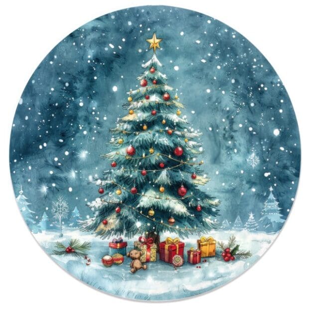 60 Christmas Scene Circles - Free Download - Hello Brazen