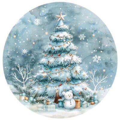 60 Christmas Scene Circles - Free Download - Hello Brazen