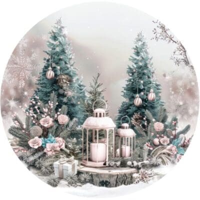 60 Christmas Scene Circles - Free Download - Hello Brazen