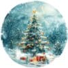 60 Christmas Scene Circles - Free Download - Hello Brazen