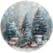 60 Christmas Scene Circles - Free Download - Hello Brazen