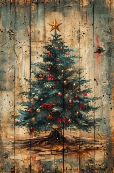 91 Rustic Christmas Images on Wooden Backgrounds - Printable Art - Free ...