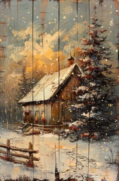 91 Rustic Christmas Images on Wooden Backgrounds - Printable Art - Free ...