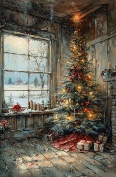 91 Rustic Christmas Images on Wooden Backgrounds - Printable Art - Free ...