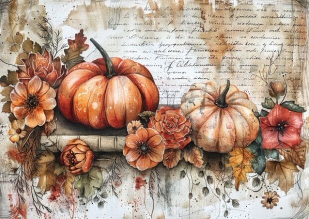 44 Fall Pumpkins Junk Journal Pages - Free Download - Hello Brazen