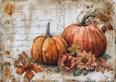 44 Fall Pumpkins Junk Journal Pages - Free Download - Hello Brazen