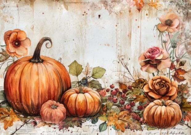 44 Fall Pumpkins Junk Journal Pages - Free Download - Hello Brazen
