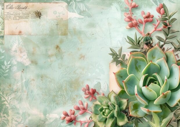 87 Succulent Junk Journal Pages - Free Download - Hello Brazen
