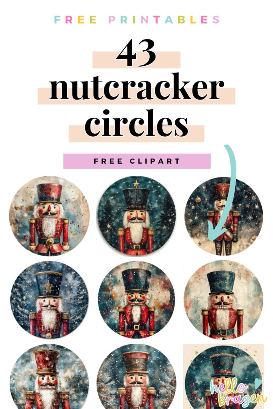 43 Christmas Nutcracker Circles - Free Download - Hello Brazen