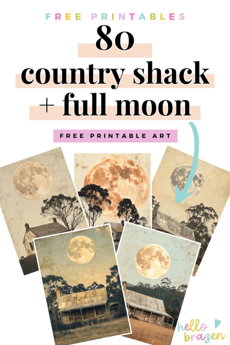 80 Country Shack + Full Moon Images - Free Download - Hello Brazen