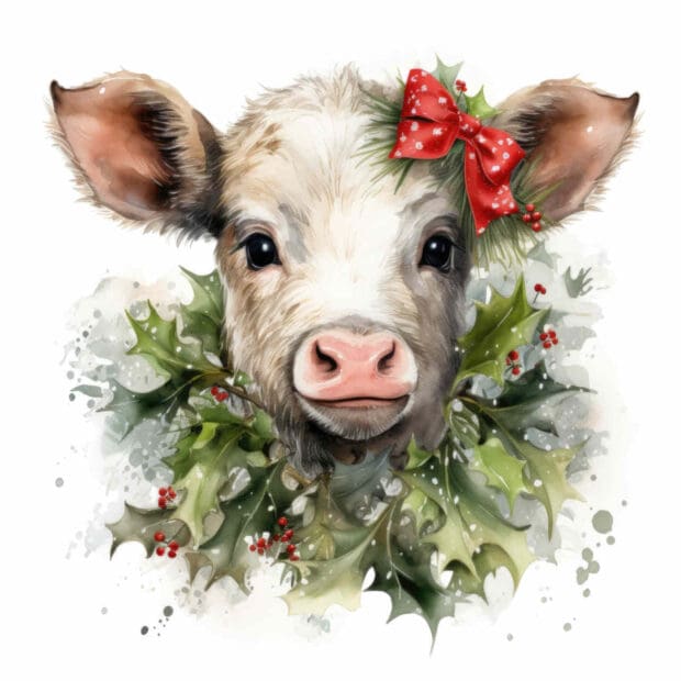 37 Christmas Farm Animals Clipart Images - Free Download - Hello Brazen