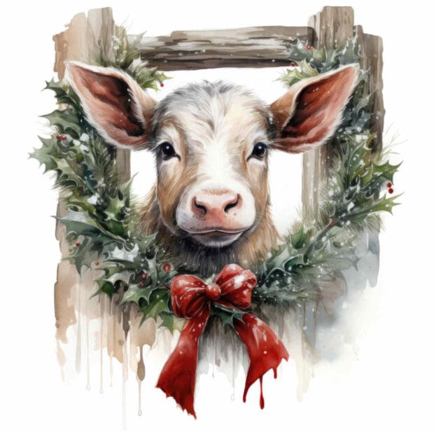 37 Christmas Farm Animals Clipart Images - Free Download - Hello Brazen