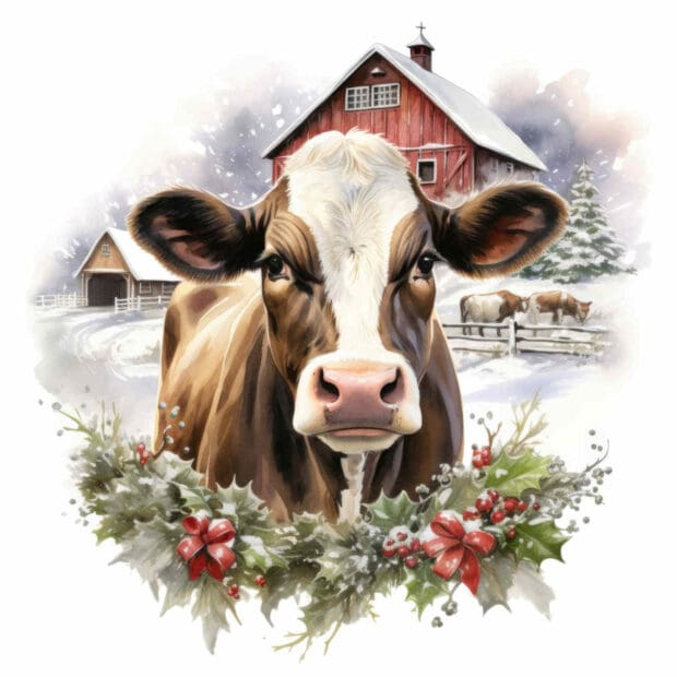 37 Christmas Farm Animals Clipart Images - Free Download - Hello Brazen