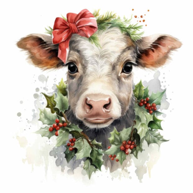 37 Christmas Farm Animals Clipart Images - Free Download - Hello Brazen
