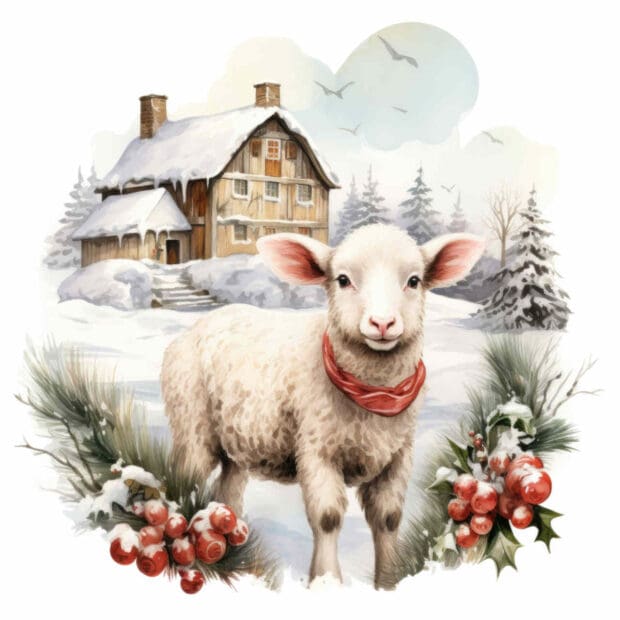 37 Christmas Farm Animals Clipart Images - Free Download - Hello Brazen