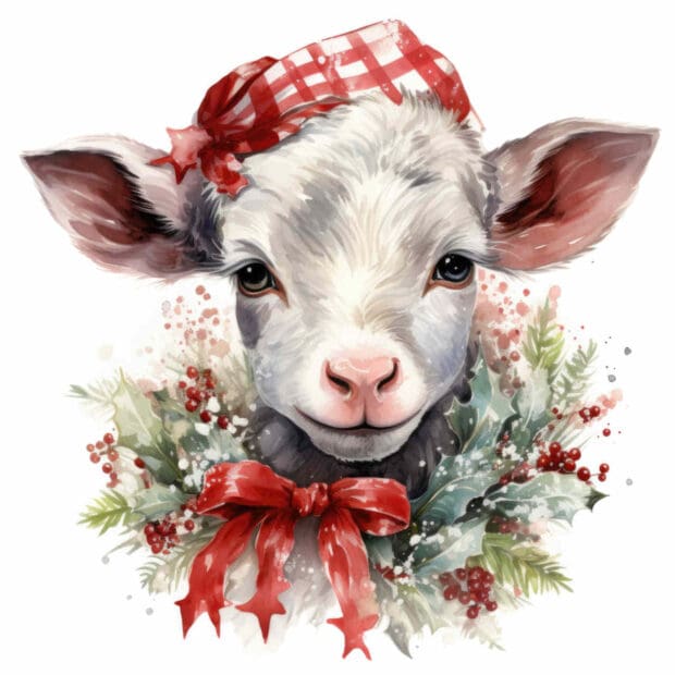 37 Christmas Farm Animals Clipart Images - Free Download - Hello Brazen