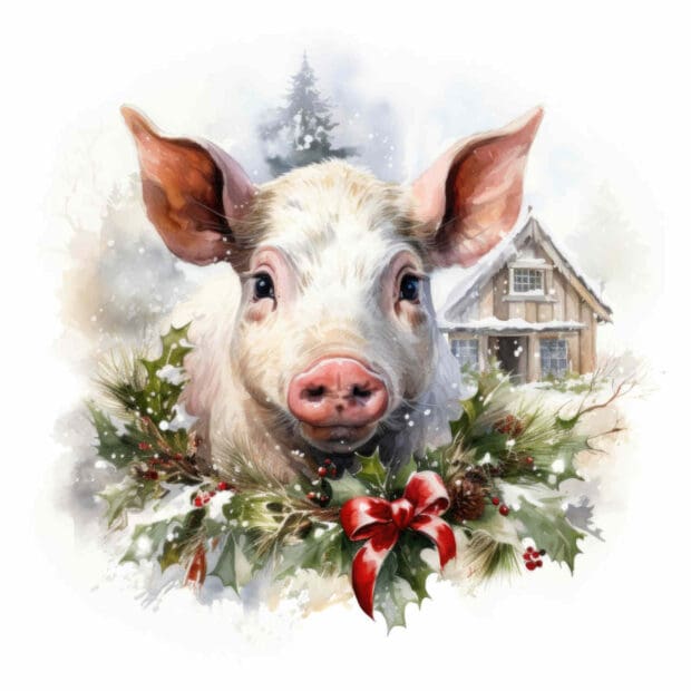 37 Christmas Farm Animals Clipart Images - Free Download - Hello Brazen
