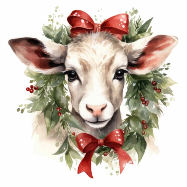 37 Christmas Farm Animals Clipart Images - Free Download - Hello Brazen