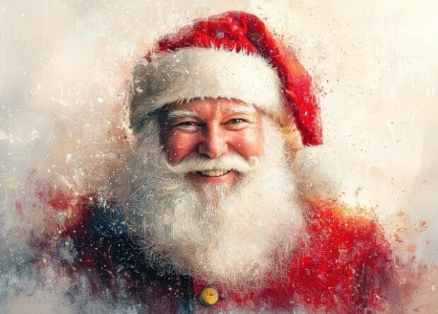 47 Santa Paintings - Free Printable Art - Hello Brazen
