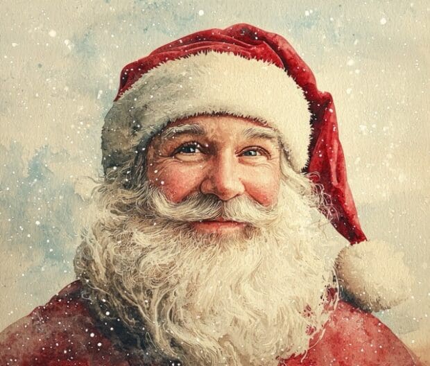 47 Santa Paintings - Free Printable Art - Hello Brazen
