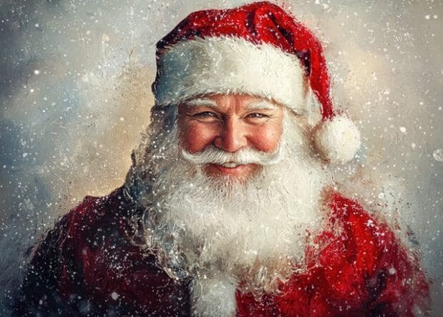 47 Santa Paintings - Free Printable Art - Hello Brazen