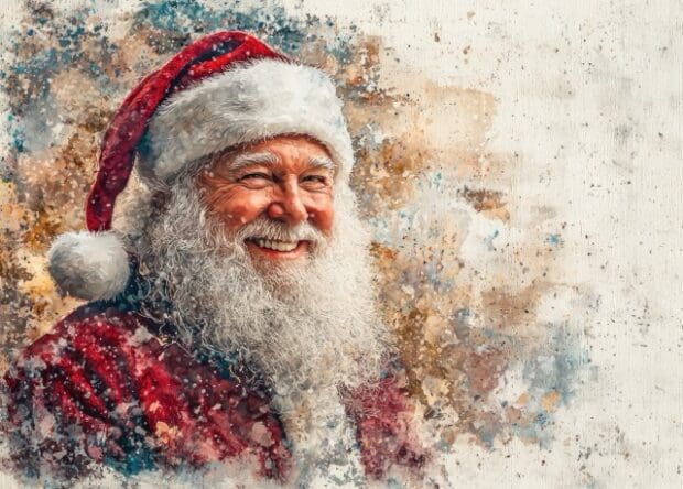 47 Santa Paintings - Free Printable Art - Hello Brazen