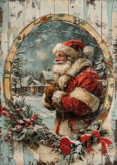 83 Grungy Vintage Christmas Scenes - Free Download - Hello Brazen